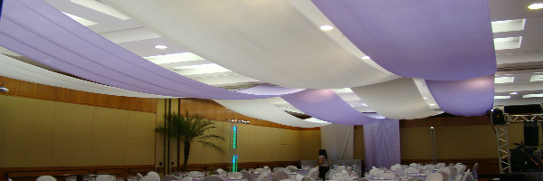 DALISOM PRODUÇÕES : DECORAÇÃO COM TECIDOS DE VARIAS CORES