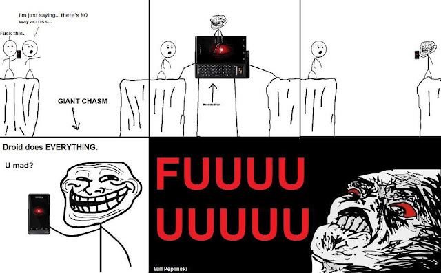 troll fun comics: Troll Face Comic - Droid do everything. P