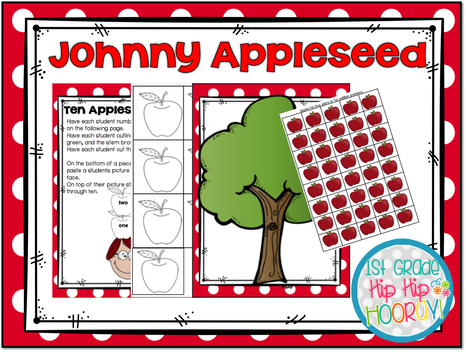 1st Grade Hip Hip Hooray!: Fall is apples and Johnny Appleseed!