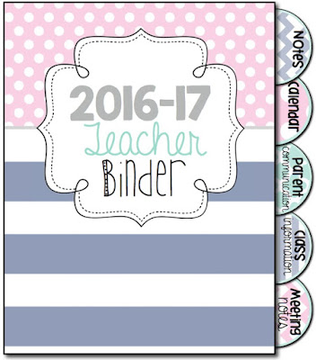 Mrs. Heeren's Happenings: Teacher Binder - Pink, Navy, & Teal Set