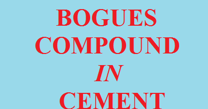 BOGUES COMPOUND IN CEMENT