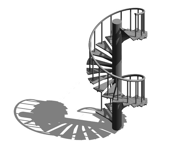Revit Models Steel Spiral Staircase revit-models-steel-spiral-staircase