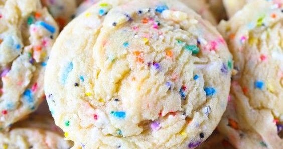 Super Soft Sprinkle Pudding Cookies - Dessert For Two
