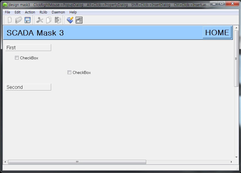 pvbrowser (opensource SCADA) 정리: pvdevelop 프로젝트 -UI 편집 방법 - Toolbox 위젯 사용법