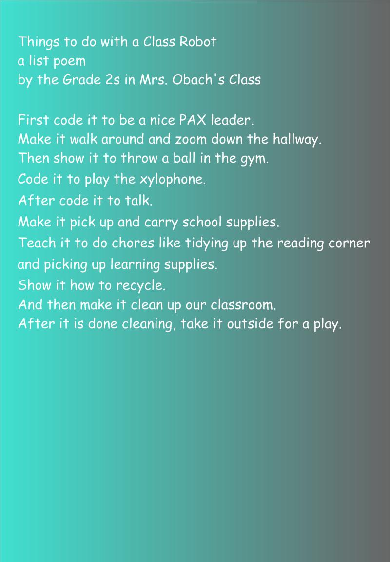 The Passionate Educator: a blog by Mrs. Obach: Poetry