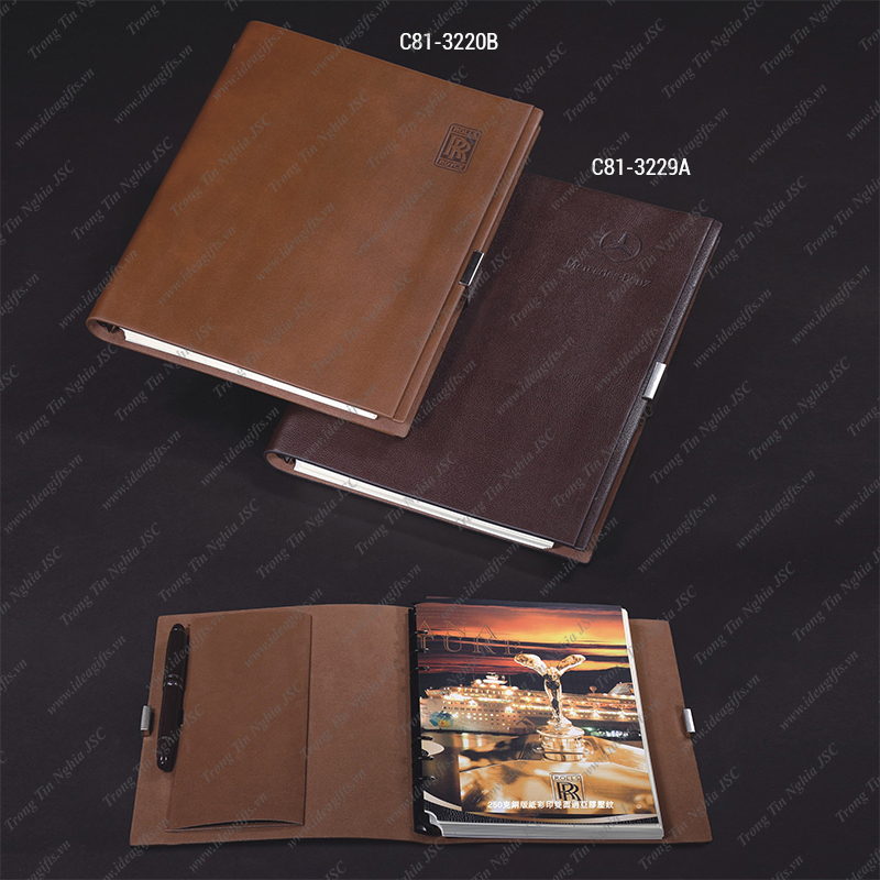 Xưởng sản xuất sổ da, cơ sở sản xuất sổ da, sổ tay quà tặng, sổ note ...