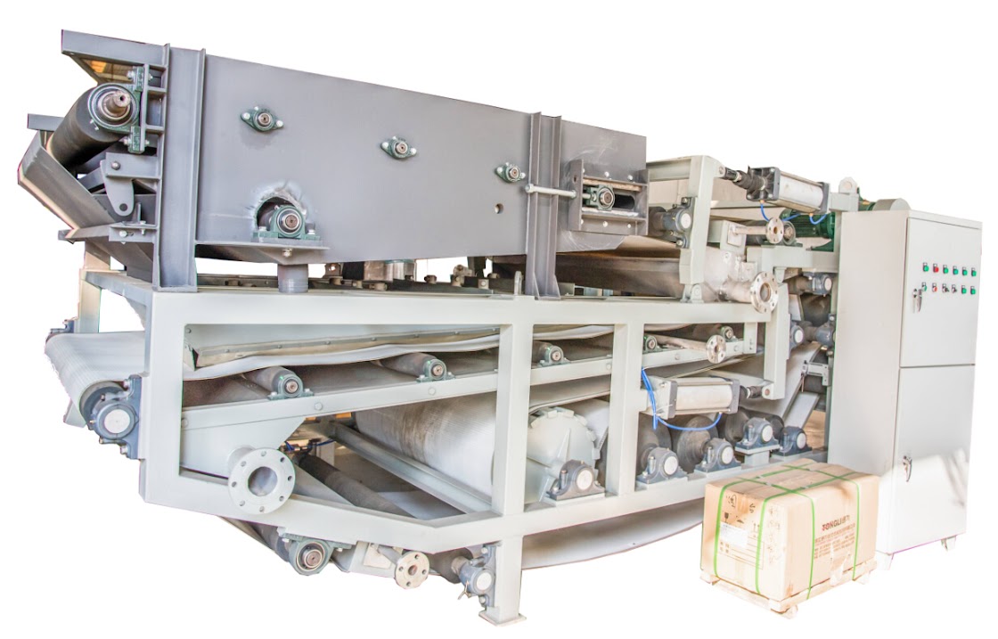 Application of belt filter press in sludge dewatering