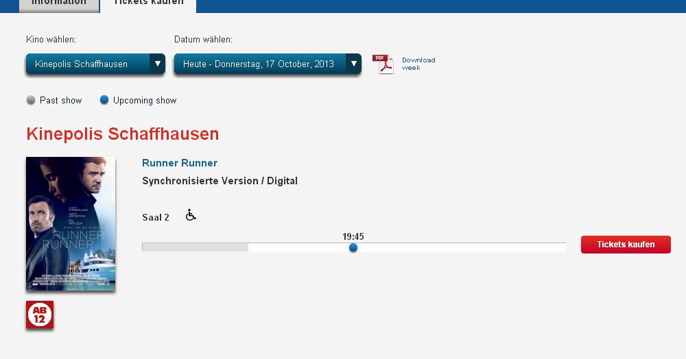Schaffhausen: Kinepolis Schaffhausen - Neu Tickets online kaufen
