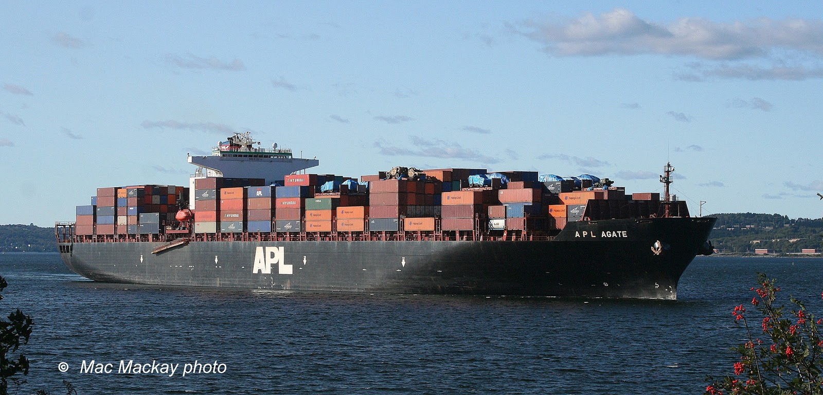 Shipfax: APL Agate - military cargo -surprise