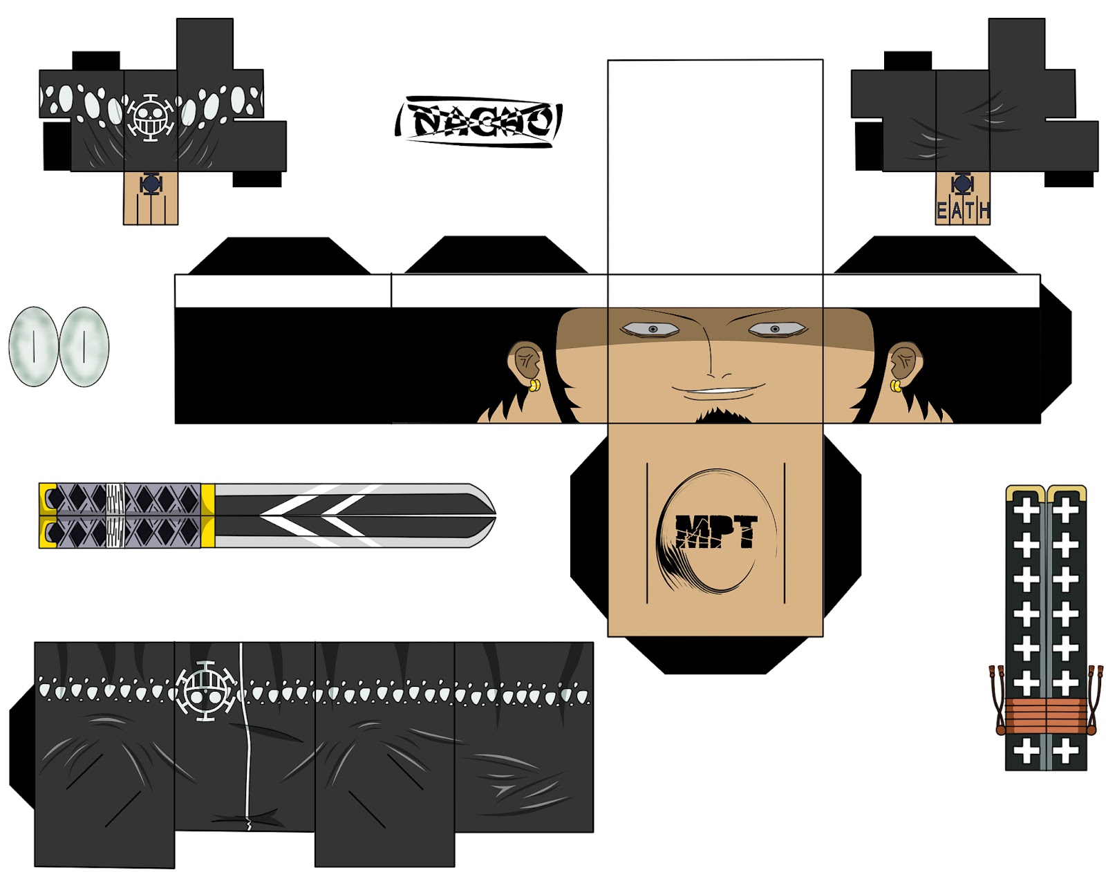 ILuvpapercraft: PaperCraft Onepiece Trafalgar Law