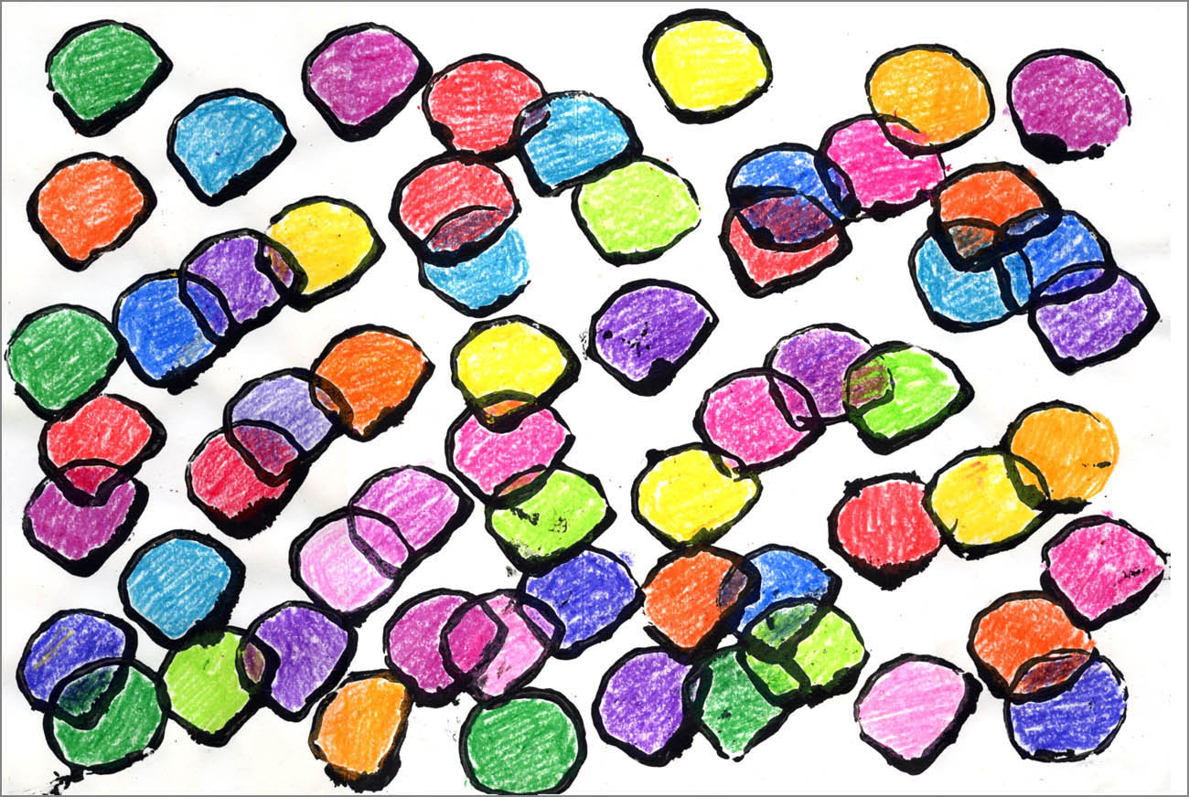 Overlapping Circles Printmaking Project - Art Projects for Kids