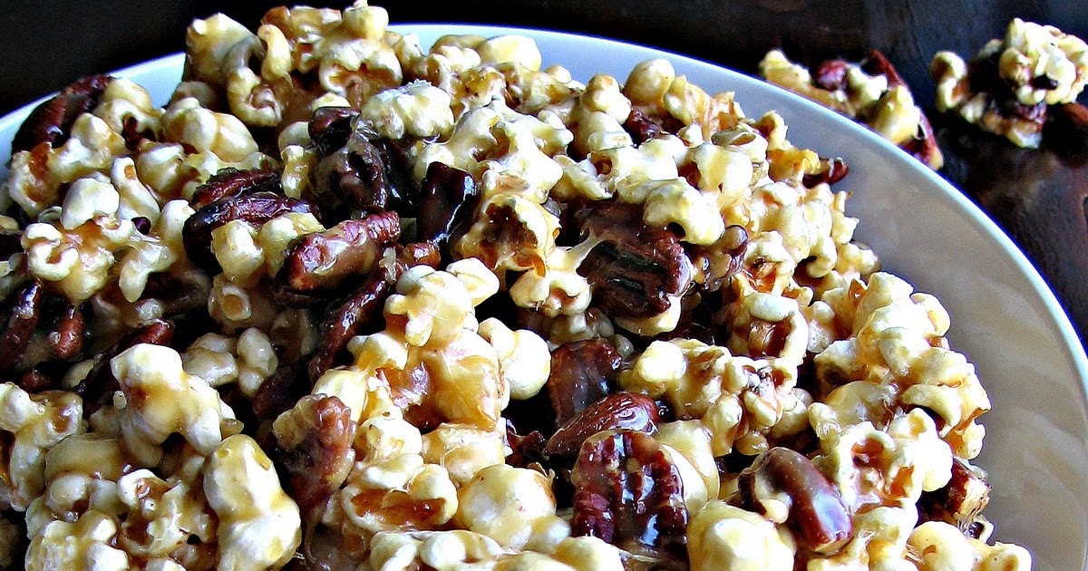 sweetsugarbean: For the Movies: Caramel Popcorn with Roasted Nuts