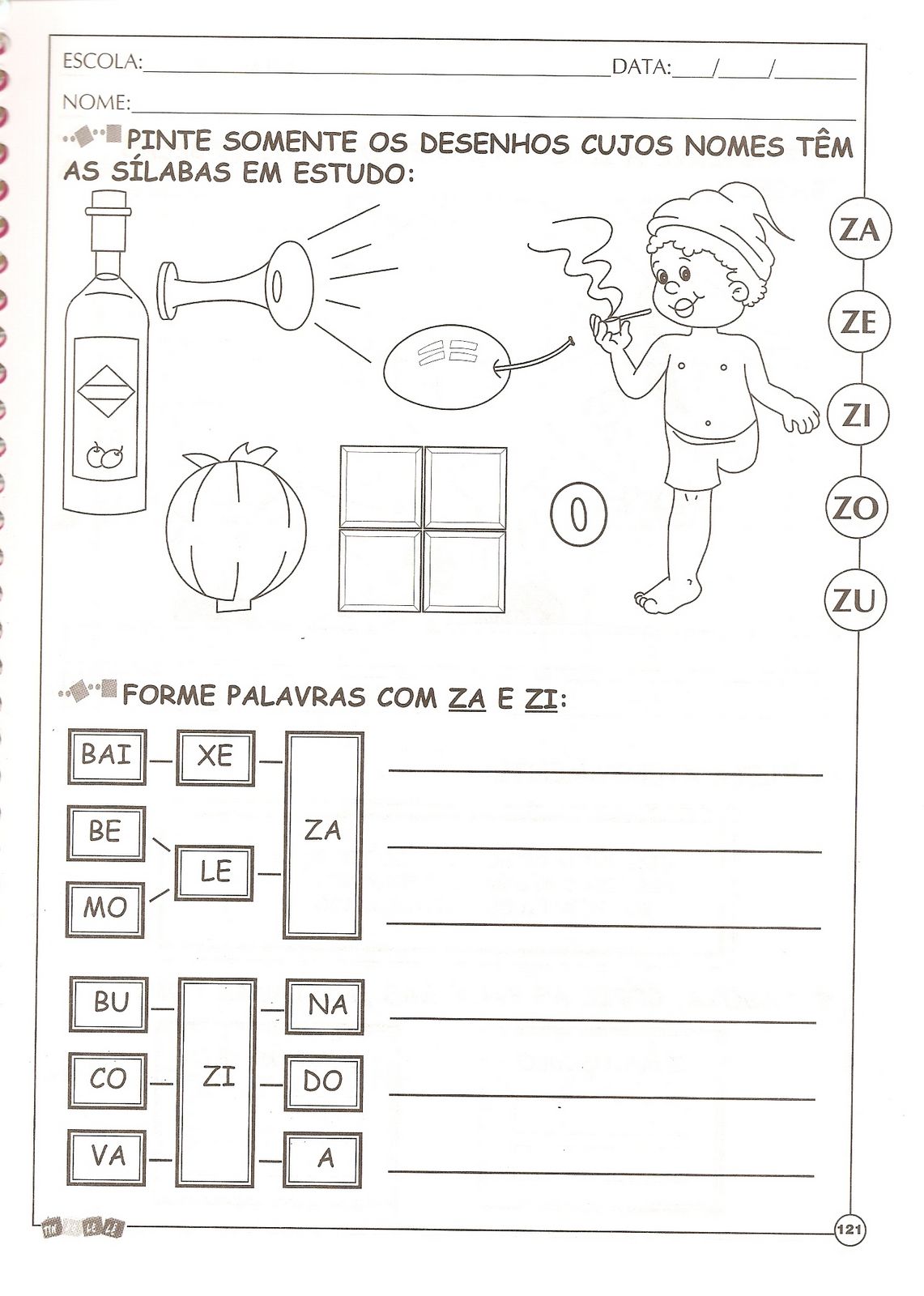 Pedagogia Século XXI: ATIVIDADES LETRA Z