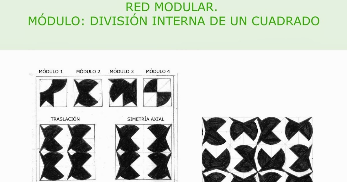 RED MODULAR. CUADRADO | .imagenesola imagen y la educacion plastica y ...