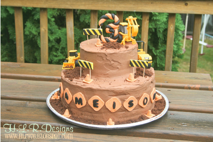 Heather Rolin: Birthday Cake: Construction Zone