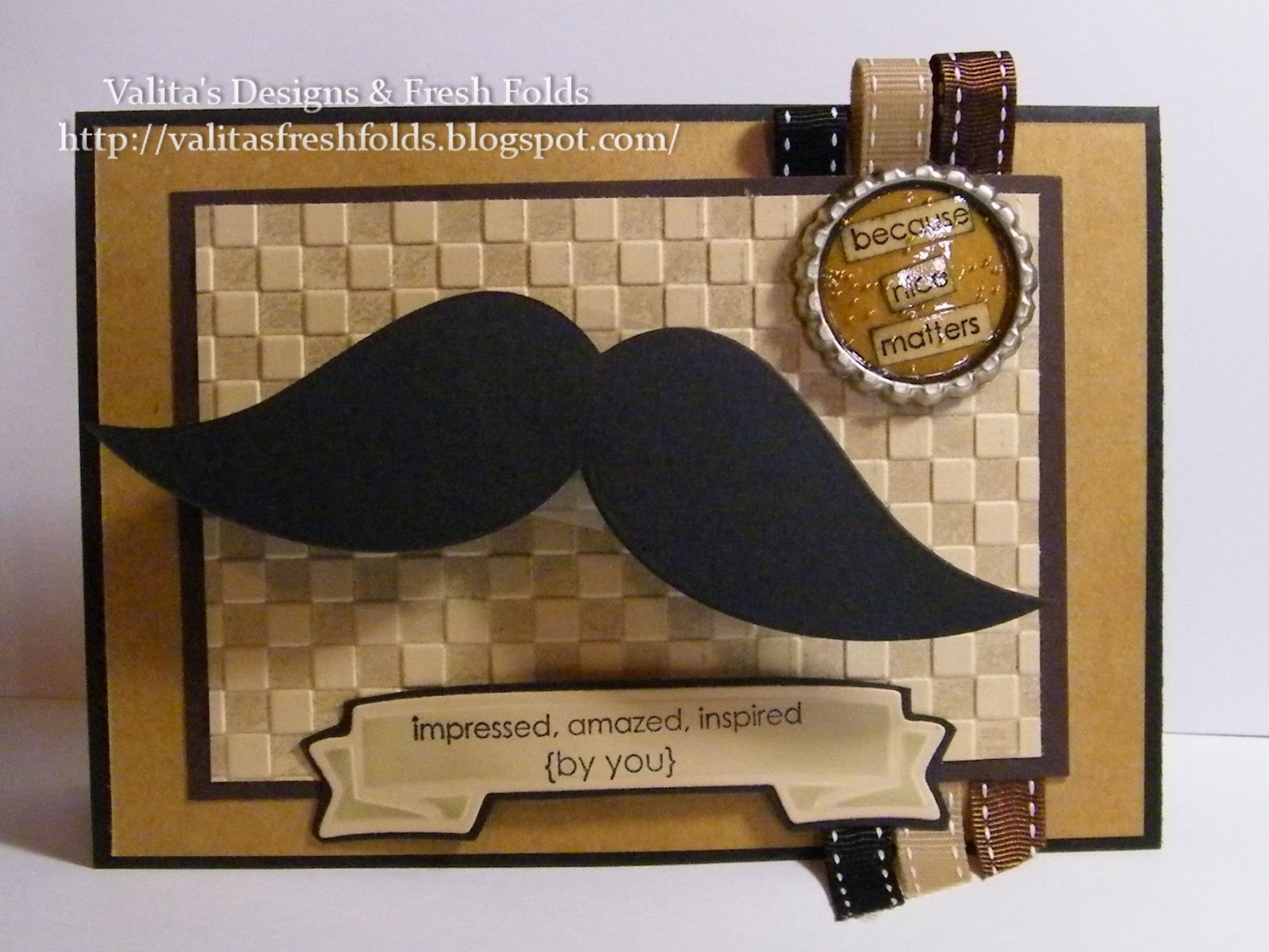Valita's Creative Designs : Making a Mustache from dies and punches