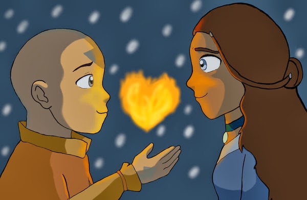 Kataang Holiday Snow Romance | Komic Korra Gallery