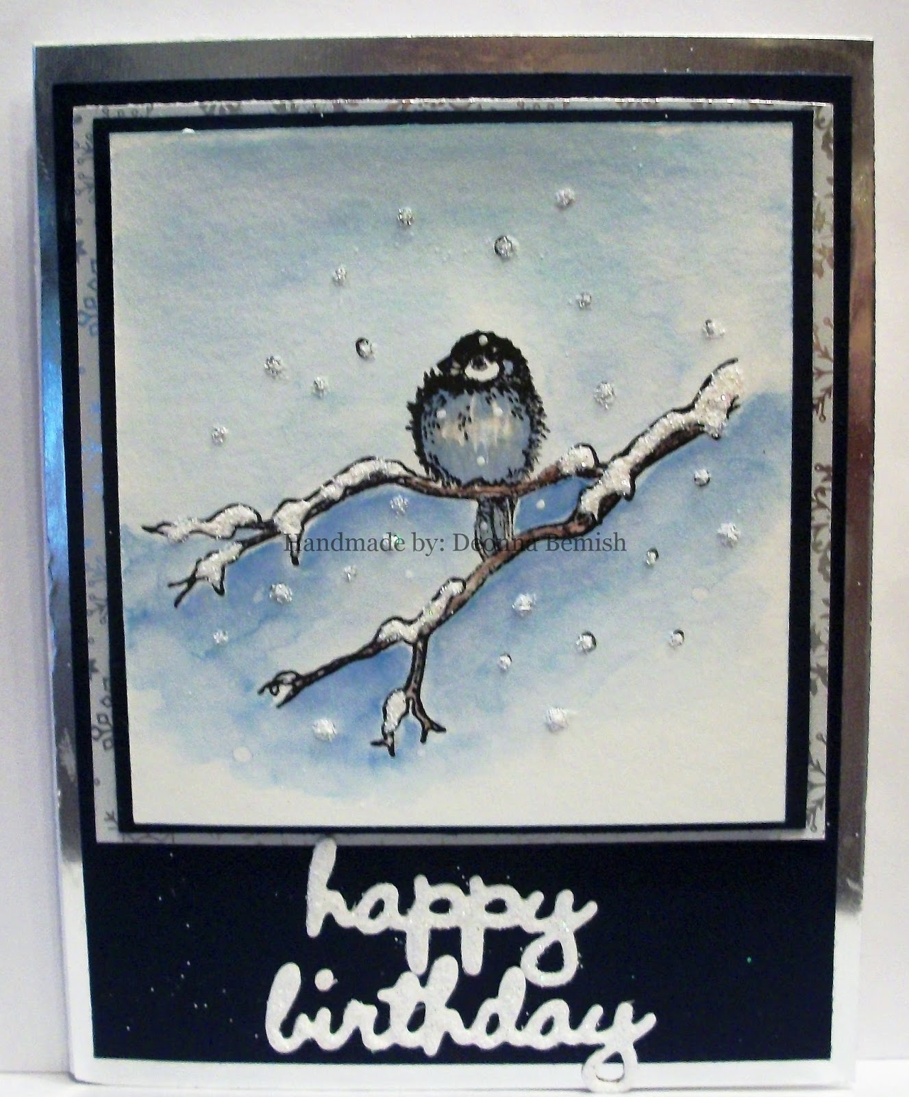 For the Love of Cardmaking: A Winter Birthday card!