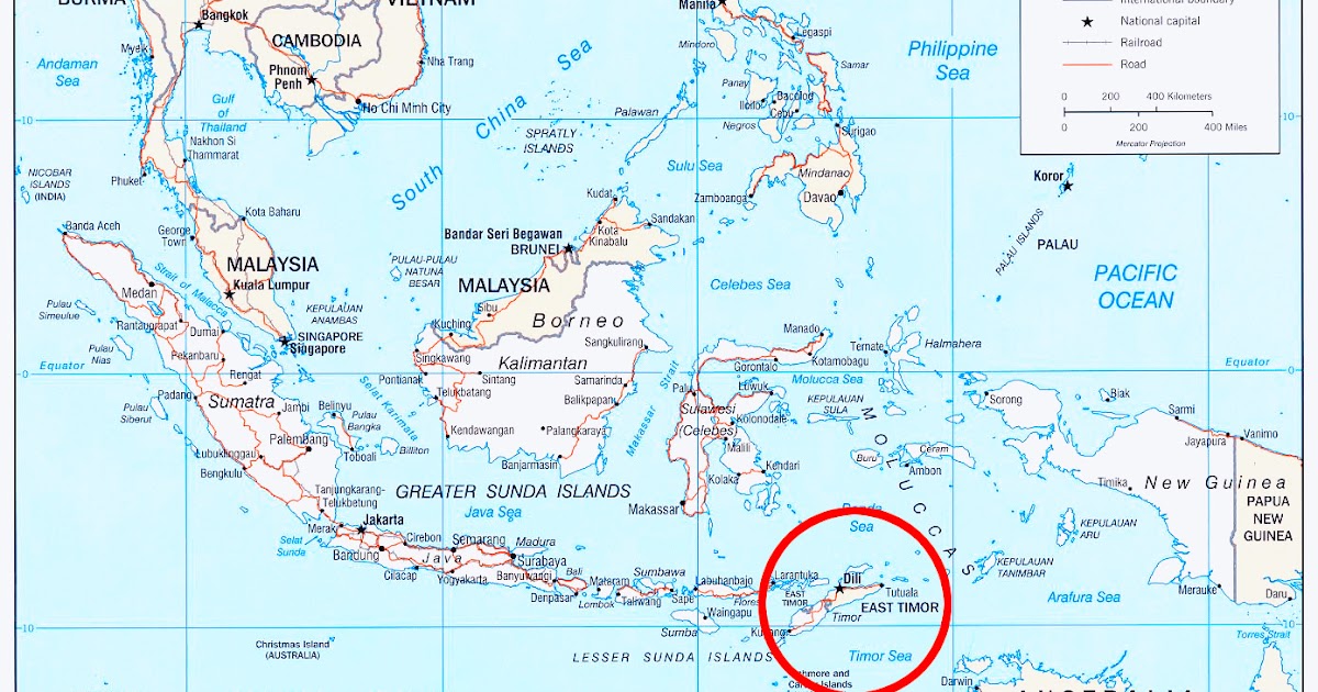Timor Leste Position On The Map