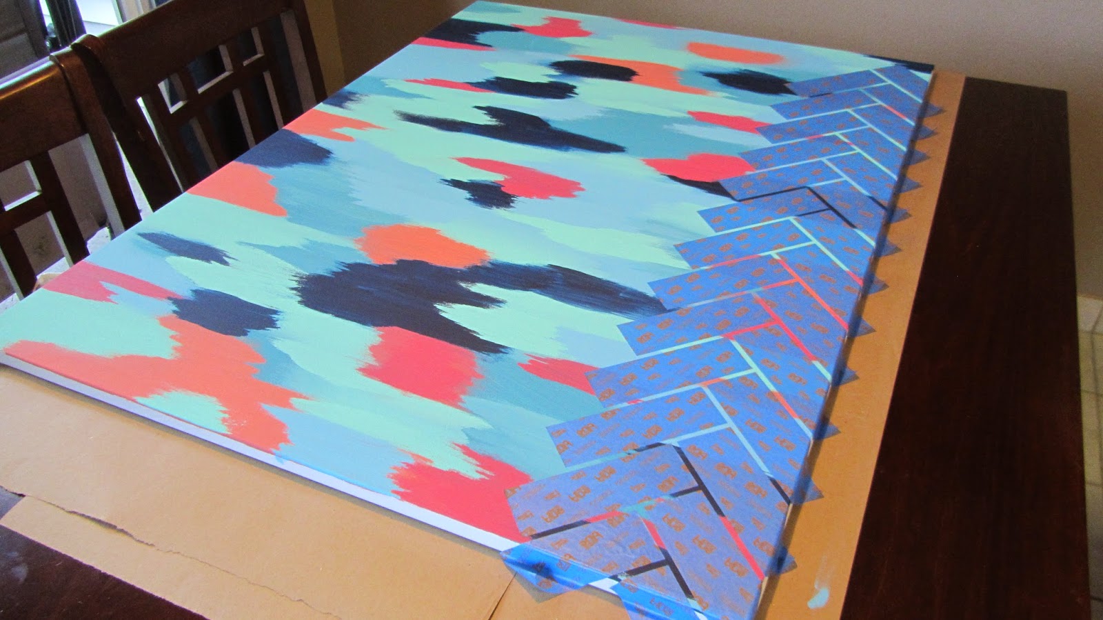 Love Like Enamel: Herringbone Painting