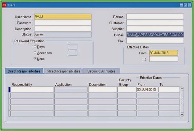 Oracle Applications Oracle Application Object Library Aol