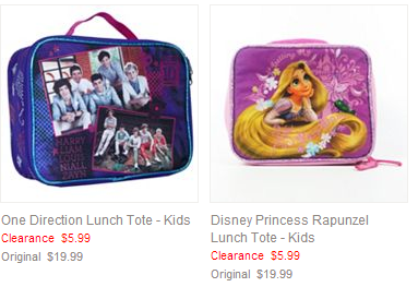 Kohls: One Direction & Rapunzel Kids Lunch Boxes Only $4.80 + Free ...