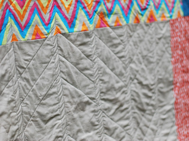 Bijou Lovely: herringbone quilt.