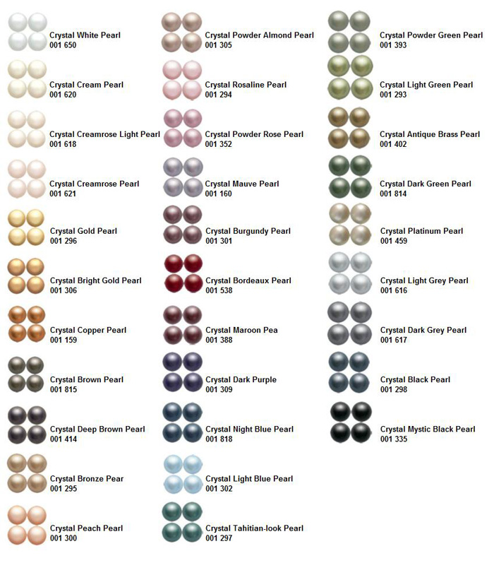 SUE♥handmade-jewelry: Select Your Favorite Swarovski Pearl Color