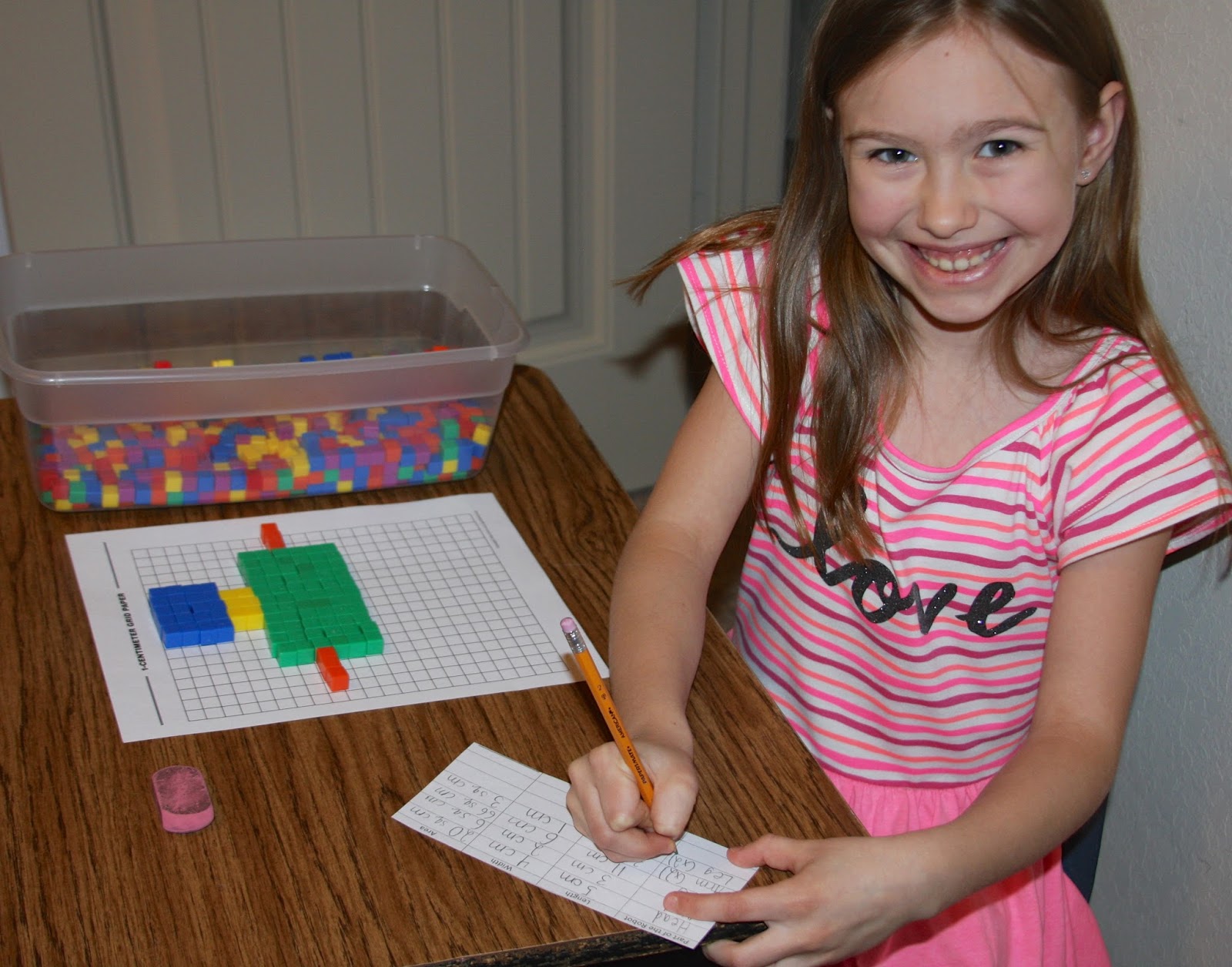 A Learning Journey: R is for Robot Area and Perimeter Art Project