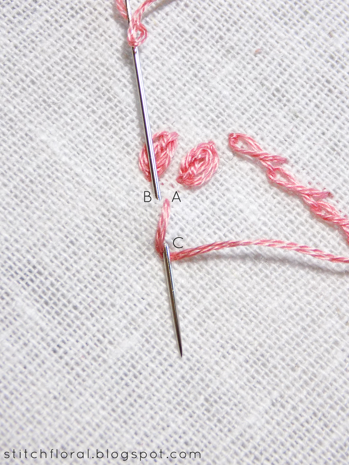 Twisted chain stitch, Rosette chain stitch and Oyster stitch - learn 3 ...