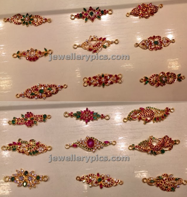 Gold mugappu with rubies and emeralds | Gold pendant jewelry, Gold ...