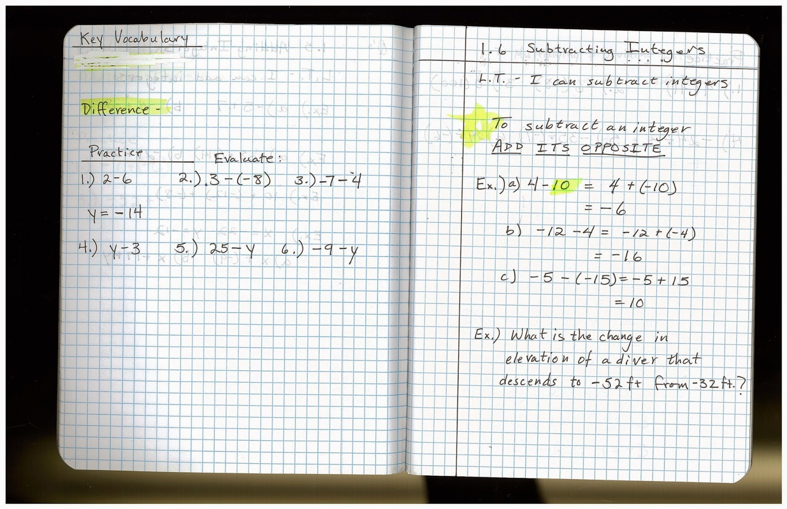 Heidemann 8th Grade Math: Pre Algebra Notes and HW for Tuesday 9/9