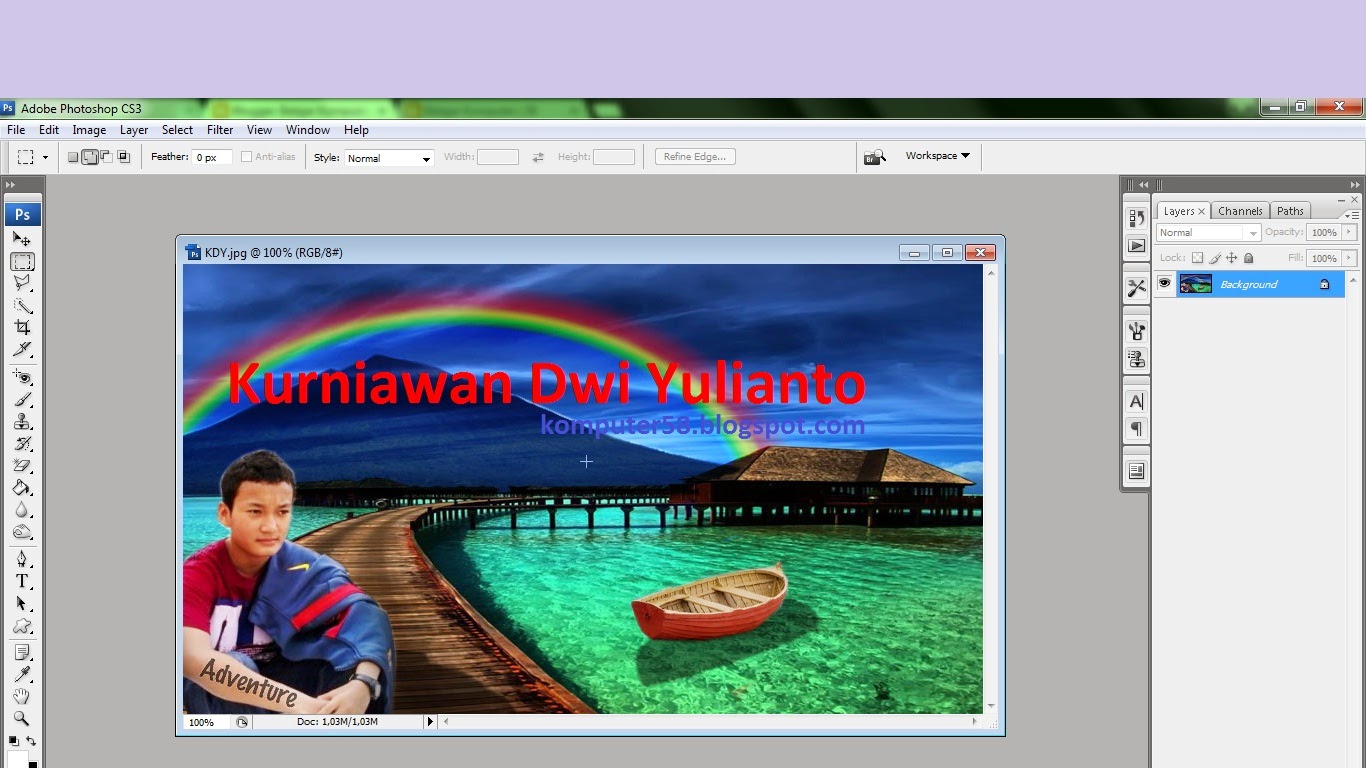 Tutorial Komputerku: Cara Membuat Background Foto Menjadi Blur di ...