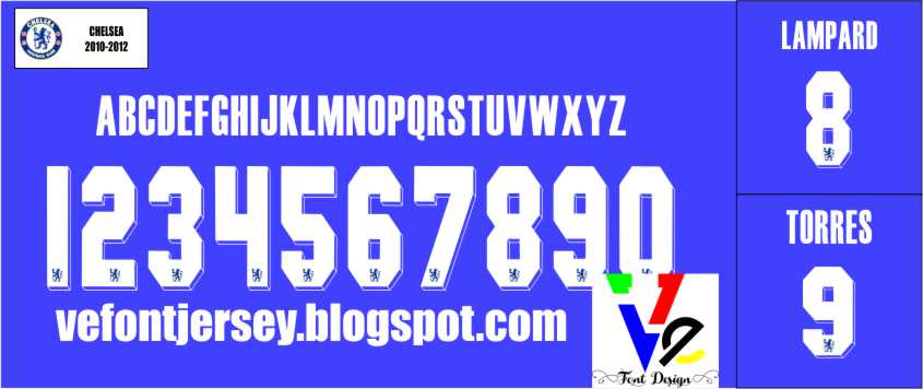 FONT CHELSEA 2010-2012 ~ font football and design