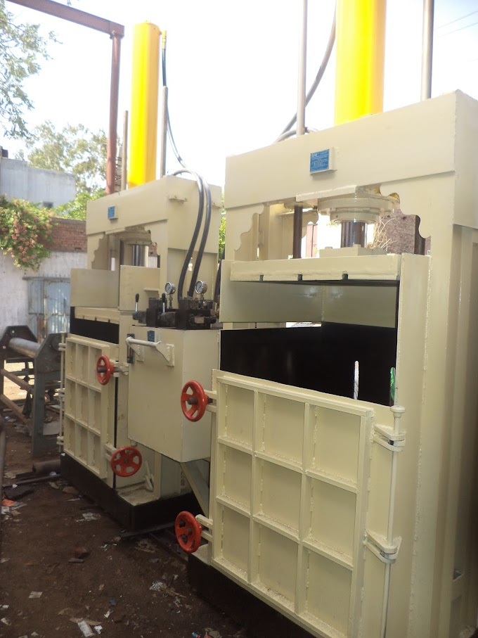 Double Boxes Cardboard baler, Paper, Scrap Baler Press Machine in india