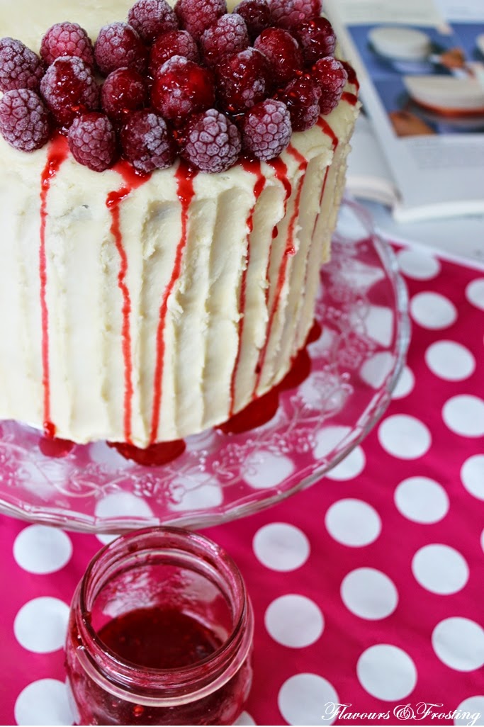 Flavours & Frosting: Raspberry White Chocolate Layer Cake