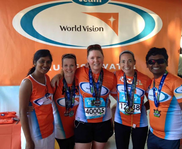 My half marathon recap for team World Vision