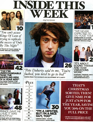 AS Media Portfolio: LIIAR Analysis of NME contents page