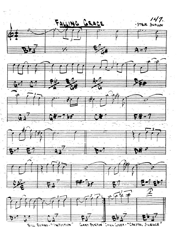 Steve Swallow - Falling Grace | Partituras para Trompeta
