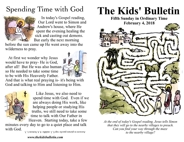 Voices: Sunday Bulletin For Kids