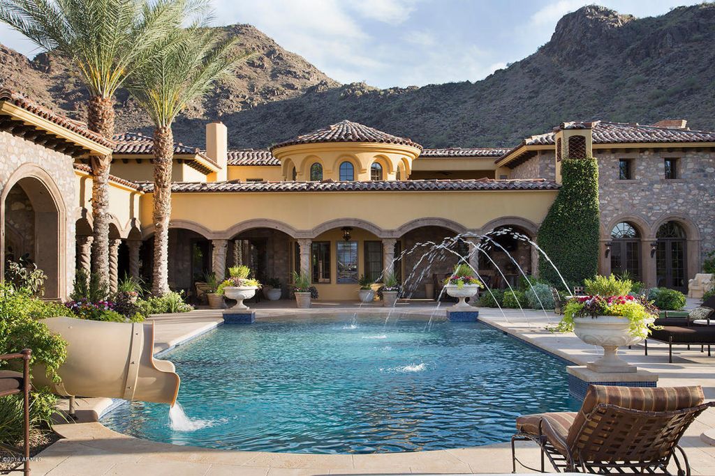 25,000 Square Foot Mediterranean-Inspired Mansion In Paradise Valley ...