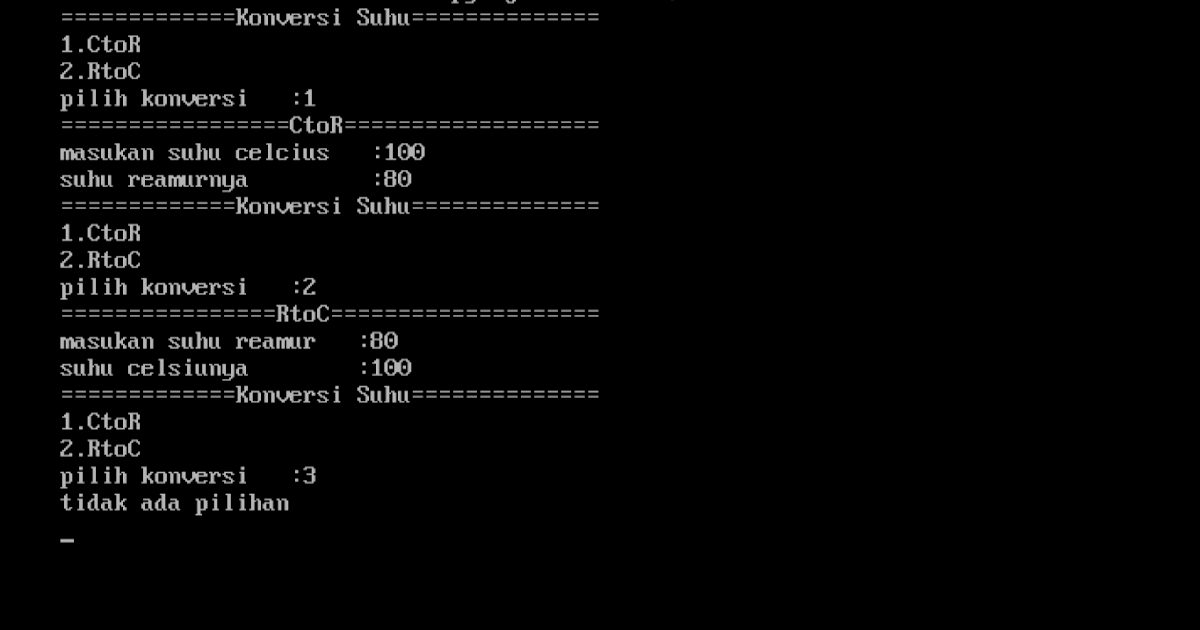 Membuat Aplikasi Konversi Suhu Menggunakan Pascal - kuko