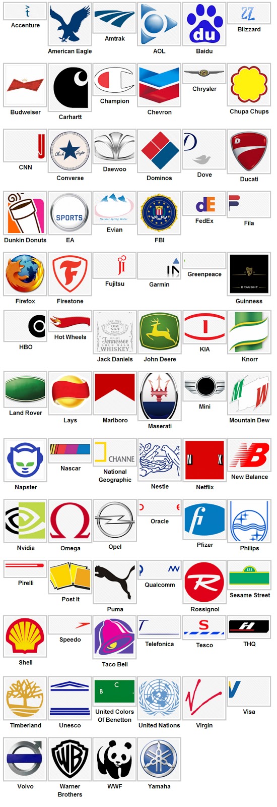 Logo Quiz Answers: Logo Quiz Answers Level 3
