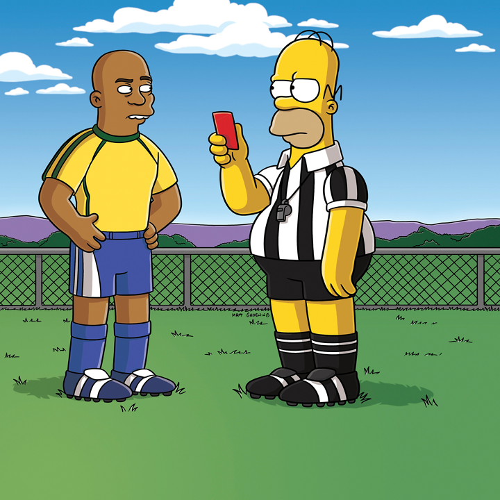 Los Simpson jugando a fútbol - Imagui