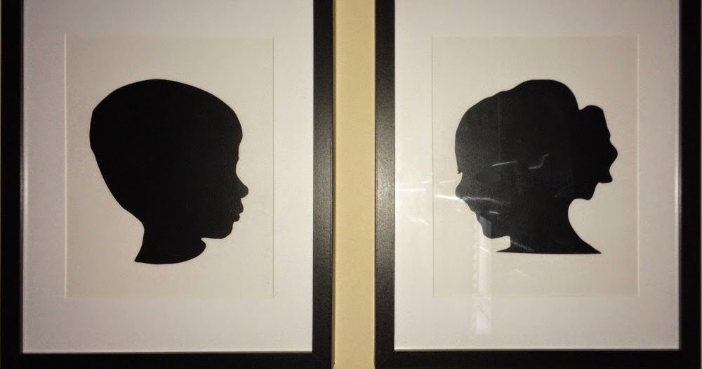 DIY Silhouette Art with Vinyl and Cardstock (No Tricky Photography or ...