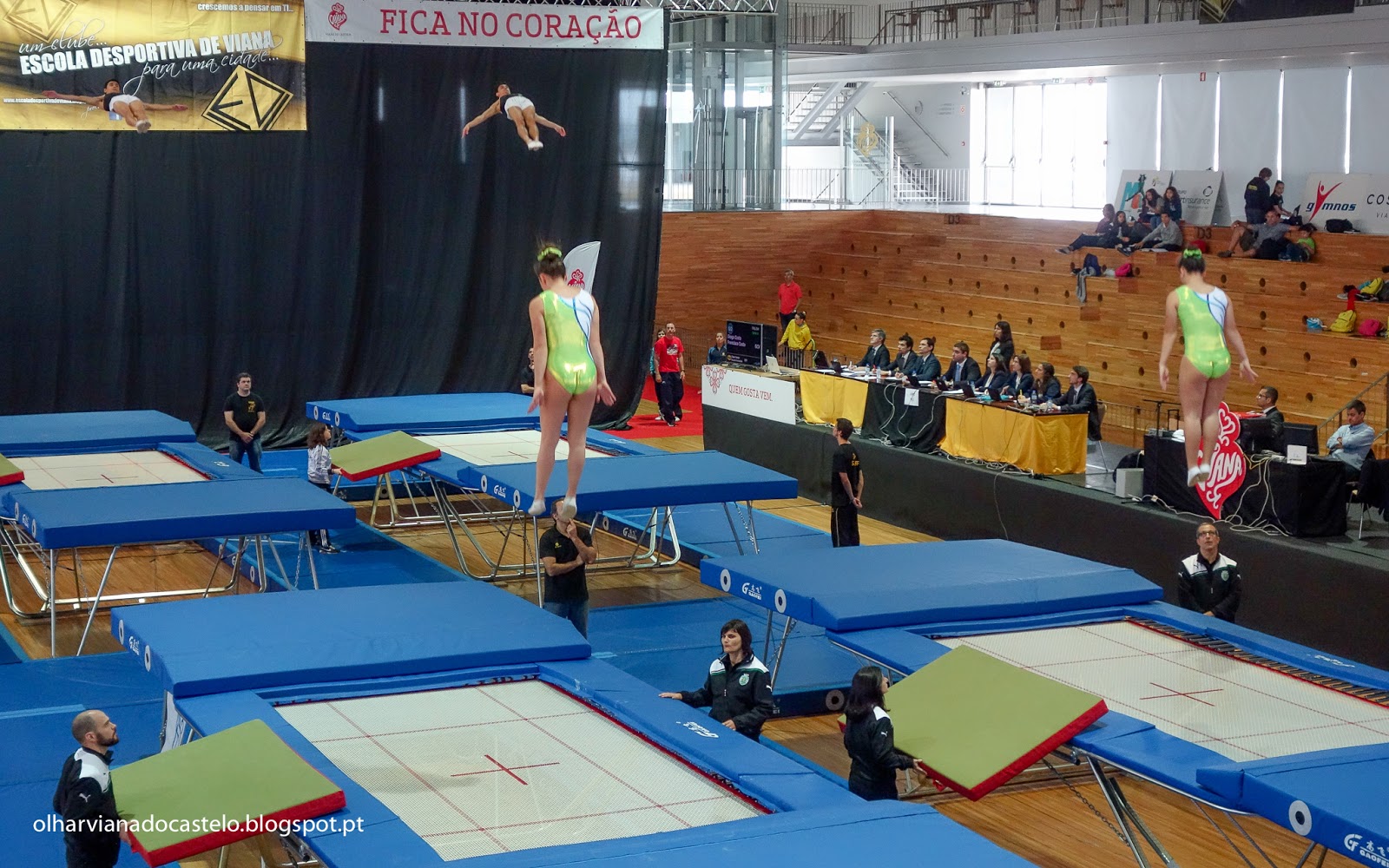 Viana acolheu a elite do Trampolim Nacional