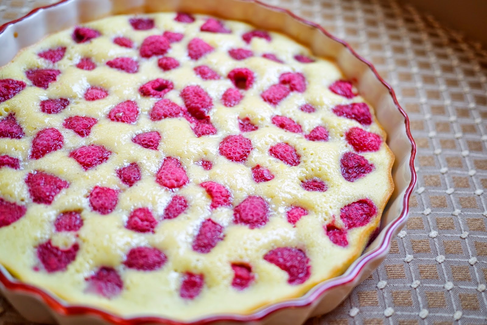 Clafoutis aux framboises