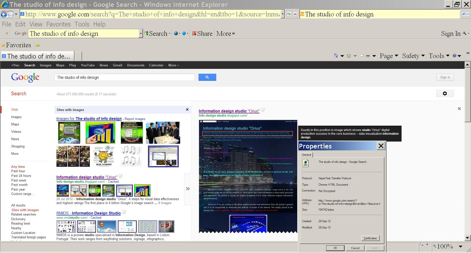 Information design studio "Orius"