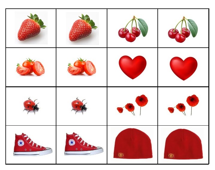 La maternelle à la maison: La couleur rouge