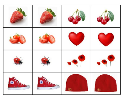 La maternelle à la maison: La couleur rouge